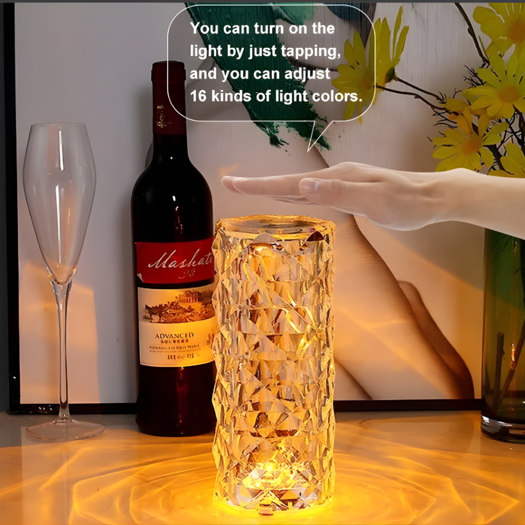 Crystal LED Lamp With Remote Control