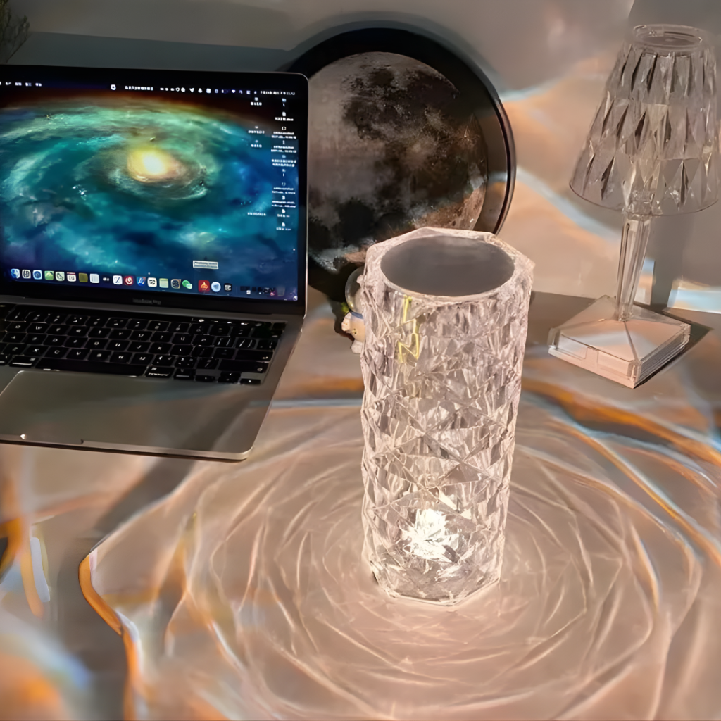 Crystal LED Lamp With Remote Control